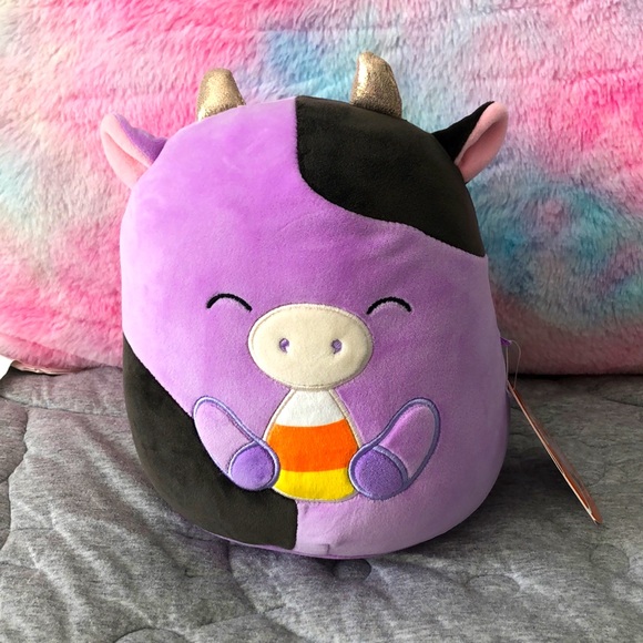 Squishmallows | Toys | Squishmallows Alexie Candy Corn Eating Cow ...